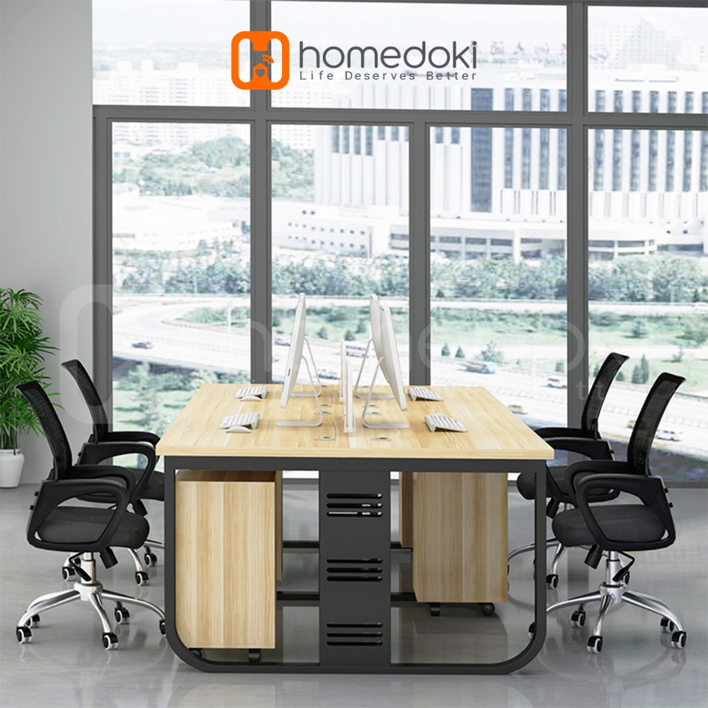 Jual Homedoki Meja Kantor Minimalis/ Computer Desk /Meja Kerja | Shopee ...
