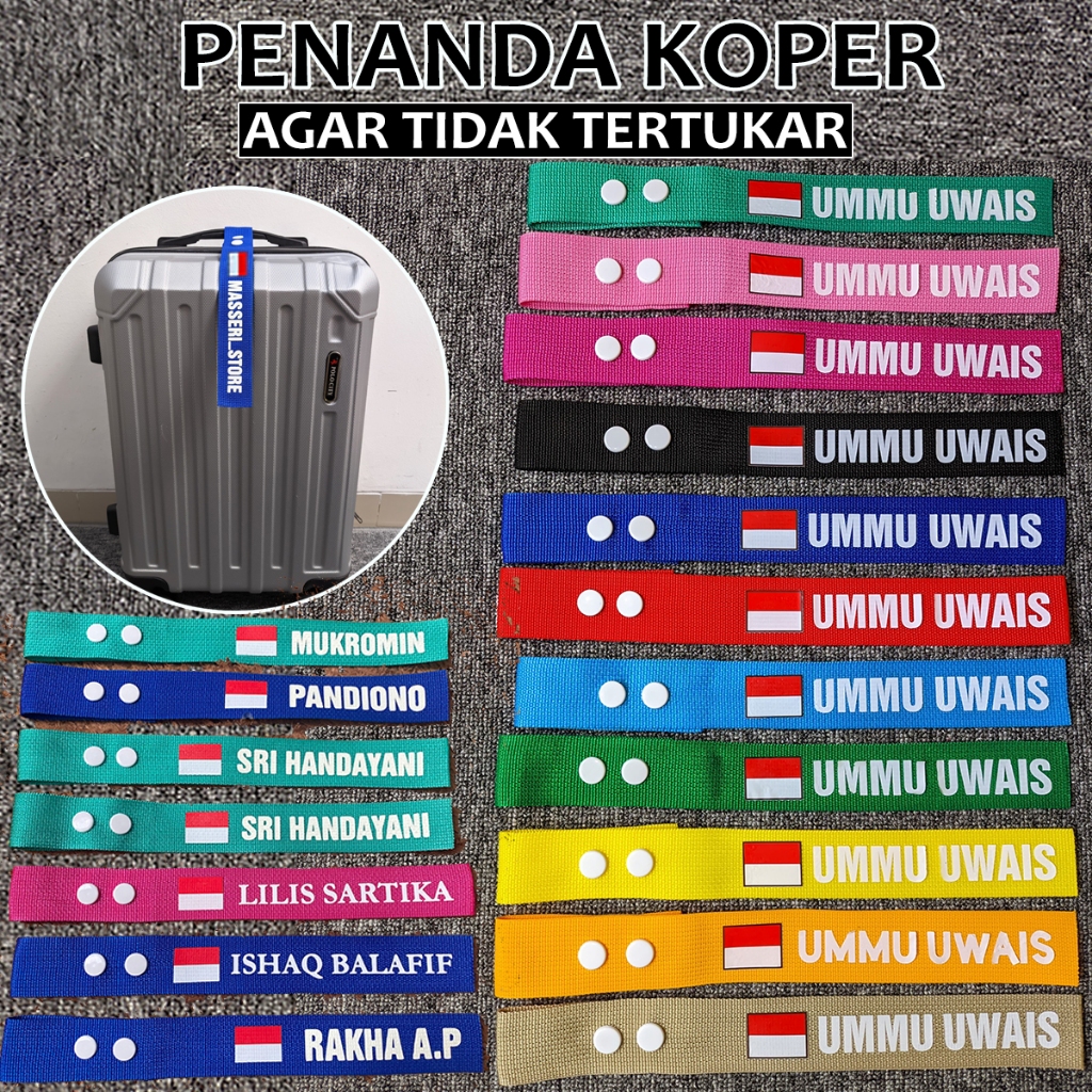 Jual Masseri - Baggage Tag / Tag koper Penanda koper dalam perjalanan ...