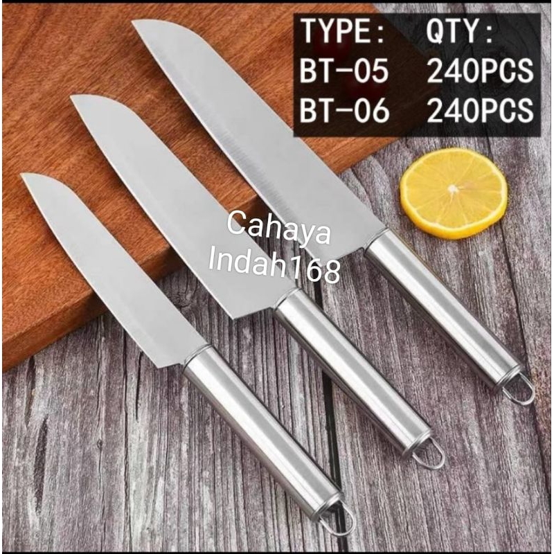 Jual Pisau Dapur/Pisau Buah Sayuran Full Stainless | Shopee Indonesia