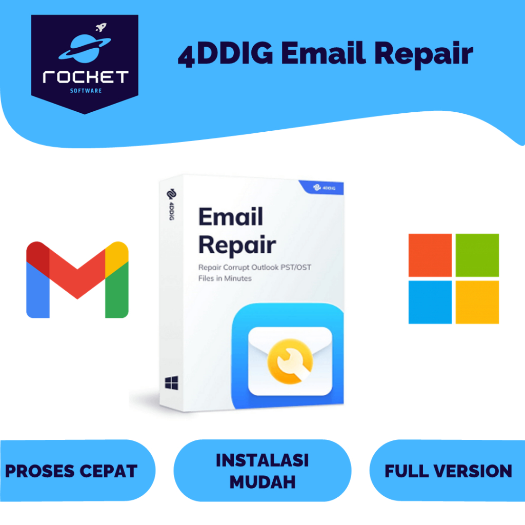 Jual Tenorshare 4DDiG Email Repair Full Version Aplikasi Repair Email ...