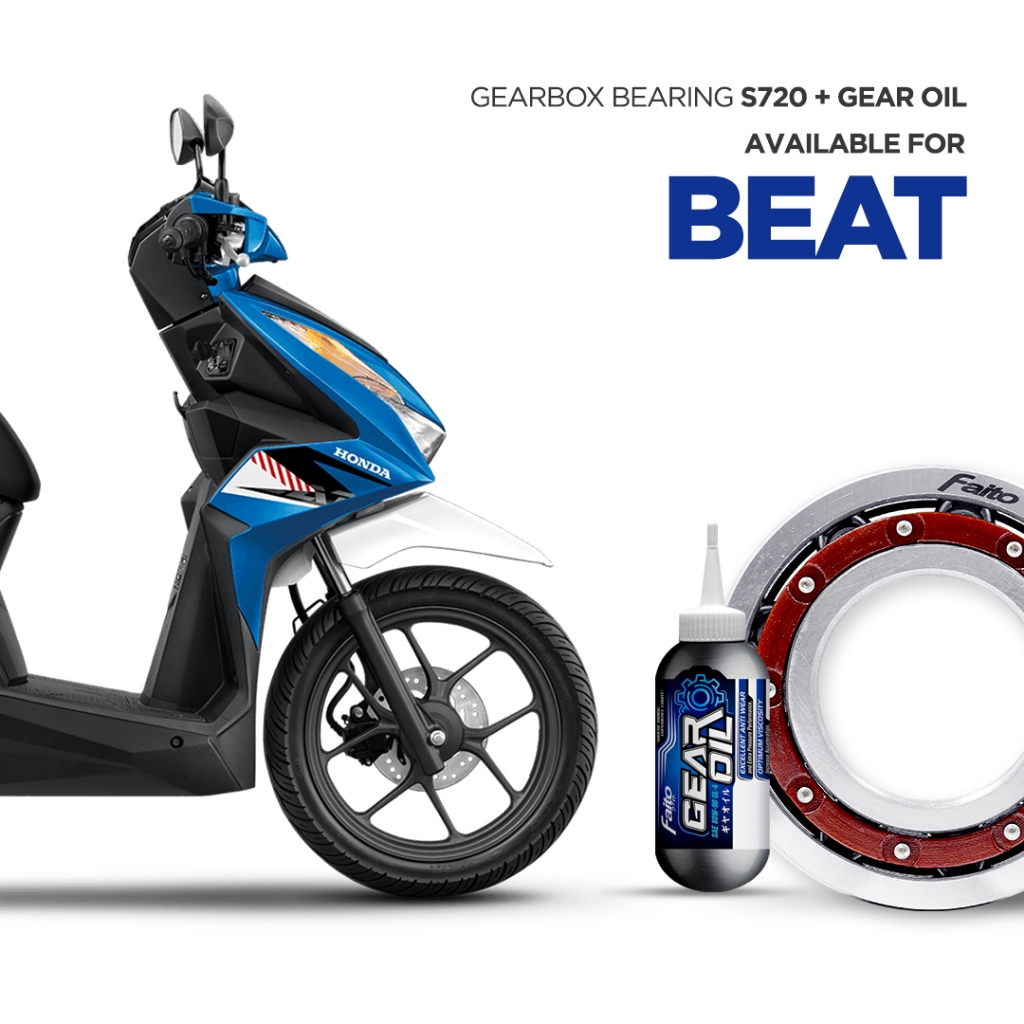 Jual Faito Bearing Set Gardan Matik S720 + Gear Oil Beat Karbu / Beat ...