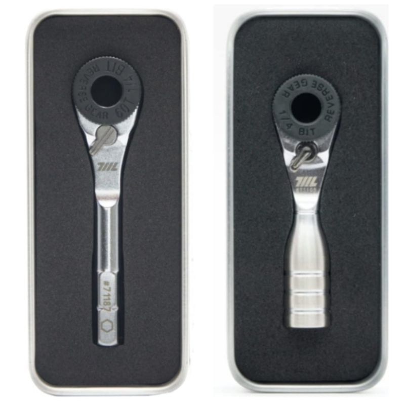 Jual 711L Ratchet Couple Hex 1/4 EDC Tool Obeng Mini Stubby Wrench ...