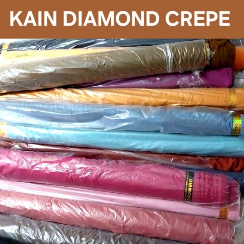 Jual Kain Diamond Crepe Premium Grade A Berkualitas | Shopee Indonesia
