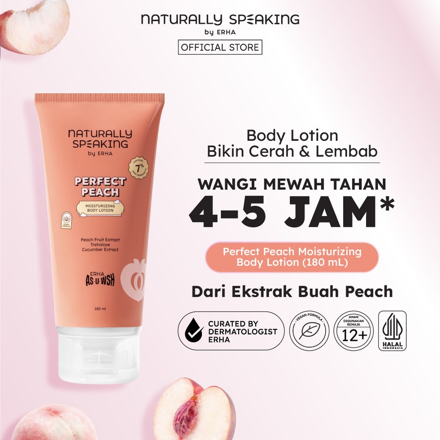 Jual Naturally Speaking Perfect Peach Moisturizing Body Lotion 180ml by ...