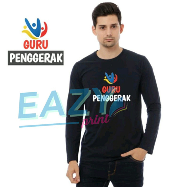 Jual BAJU TANGAN PANJANG GURU PENGGERAK SERAGAM KAOS TSHIRT MERDEKA ...