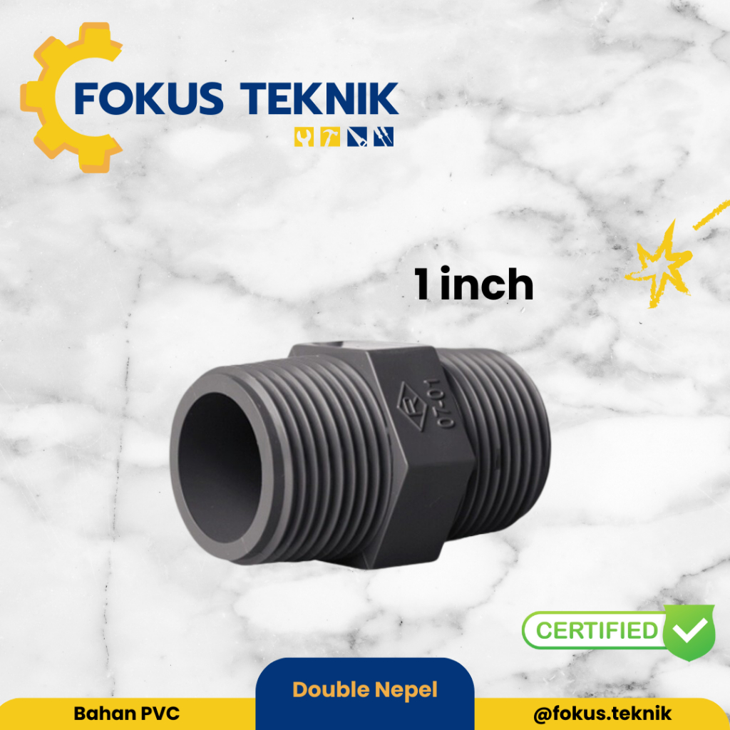 Jual Sambungan Pipa PVC Double Nipple AW 1" Dobel Nepel 1Inch | Shopee Indonesia