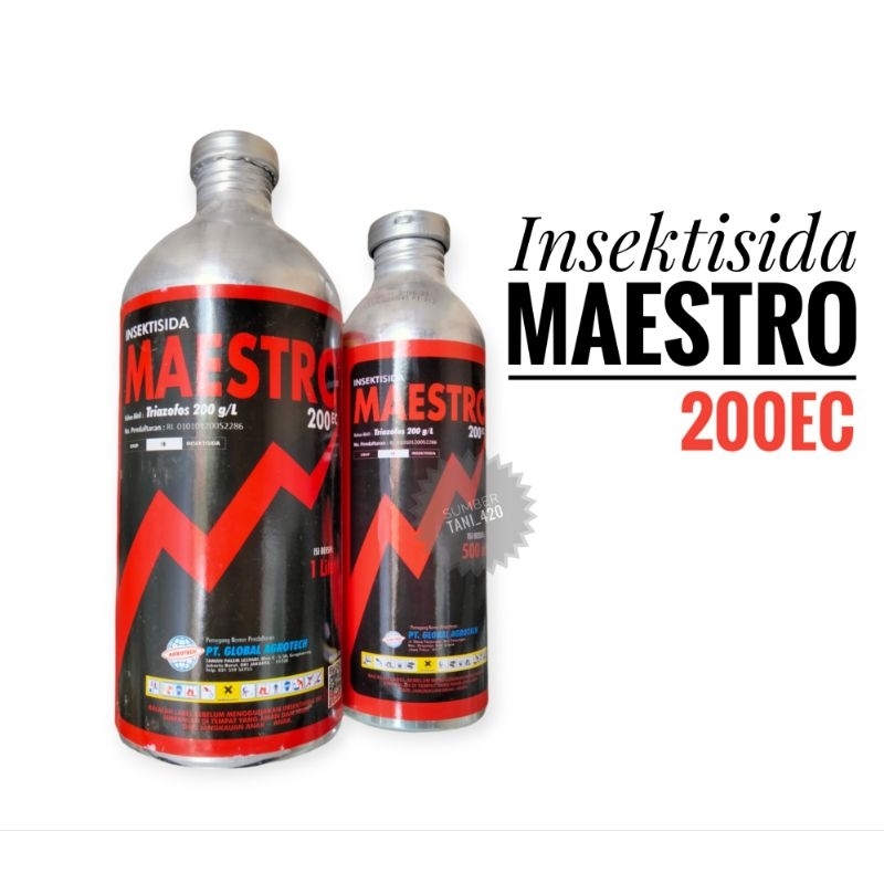 Jual Insektisida MAESTRO 200 EC Triazofos 200g/l kemasan 500ml dan 1 ...