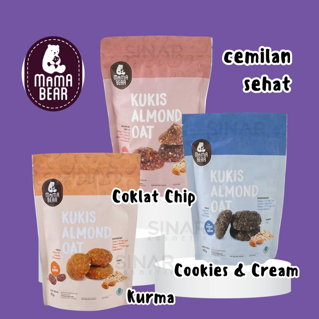 Jual MamaBear Kukis Almond Oat - Cookies Biskuit ASI Booster Pelancar ...