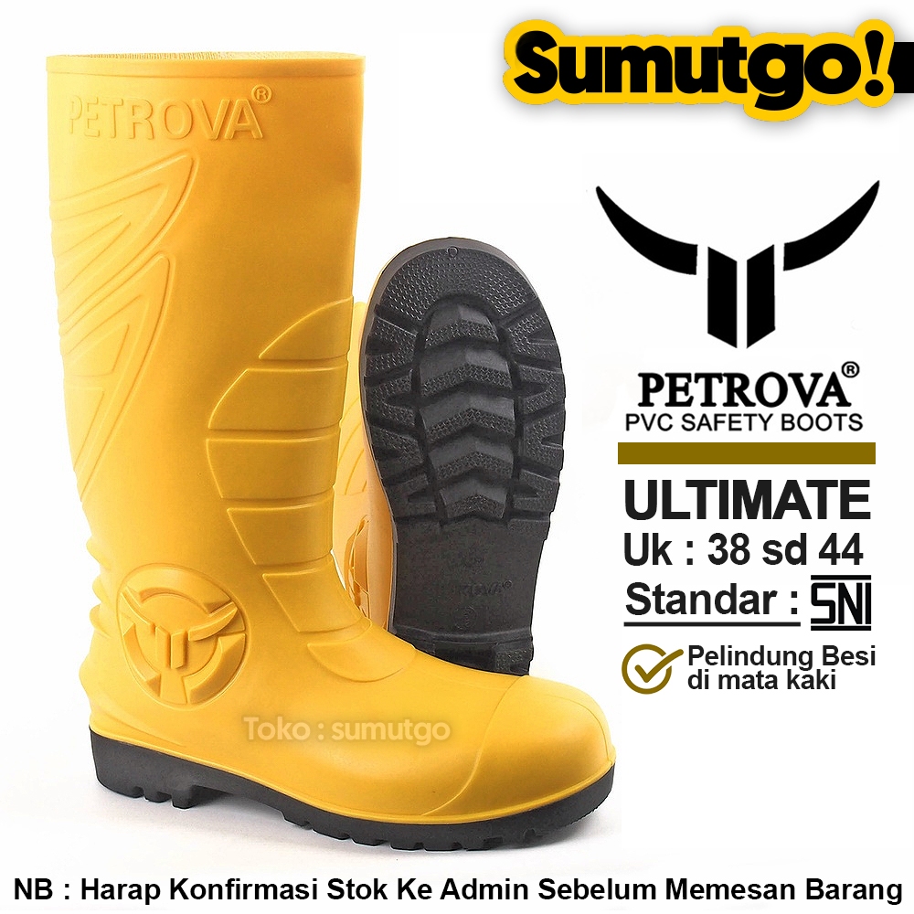Jual Sepatu Boot Karet Proyek Premium Kualitas Bagus PETROVA Ultimate ...