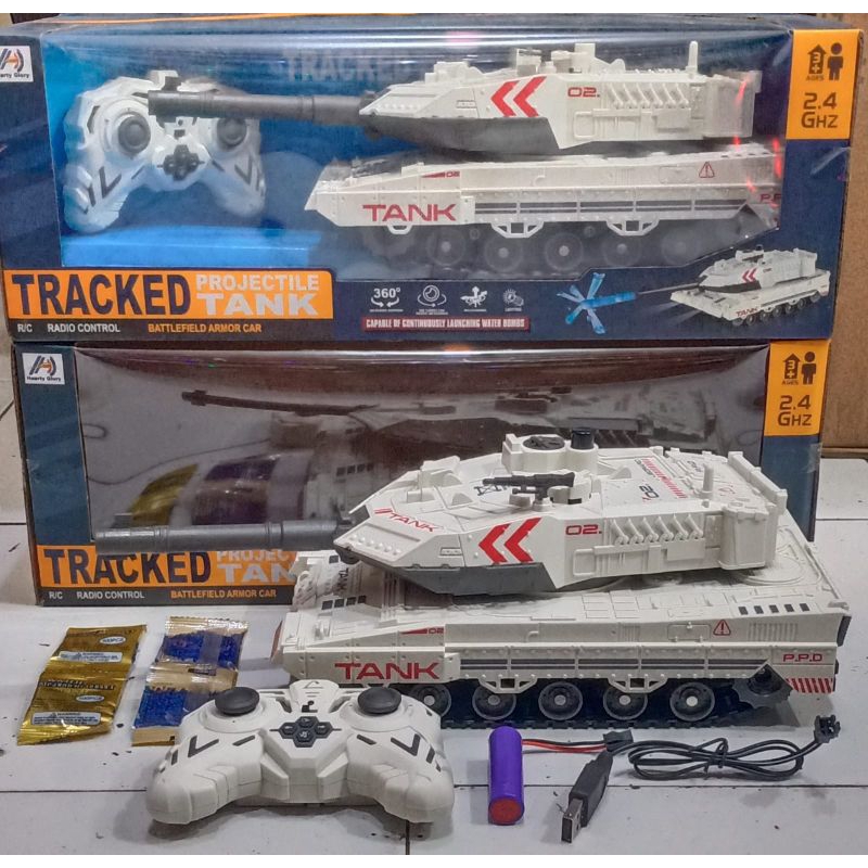 Jual 2.4GHz Mainan Anak Remote control Tracked Projectile Tank Bisa ...