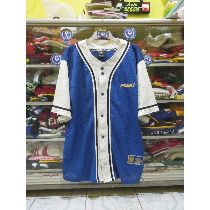Jual jersey baseball FuBu big logo original bordir | Shopee Indonesia