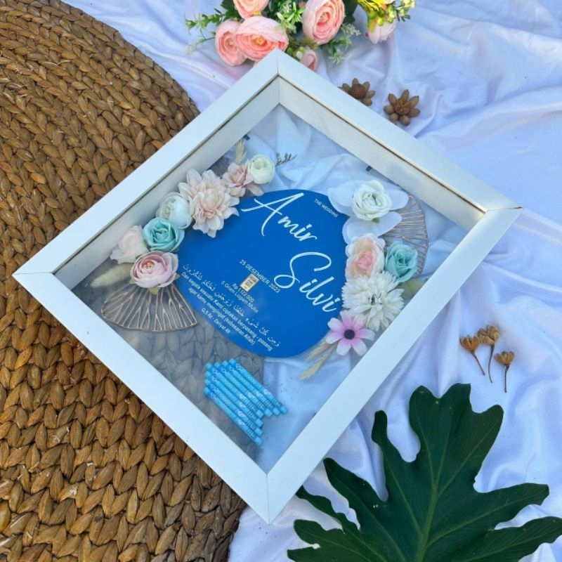 Jual [ 1-2 HARI JADI ] MAHAR AKRILIK TRANSPARAN PERNIKAHAN SET HIASAN ...