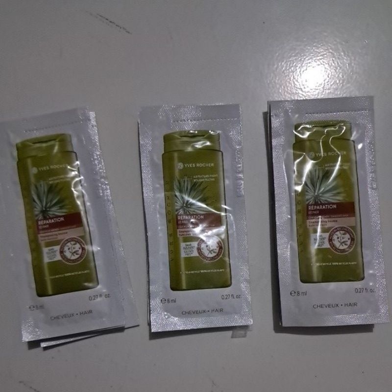 Jual YVES ROCHER Repair Balm Shampoo Sachet 8ml | Shopee Indonesia