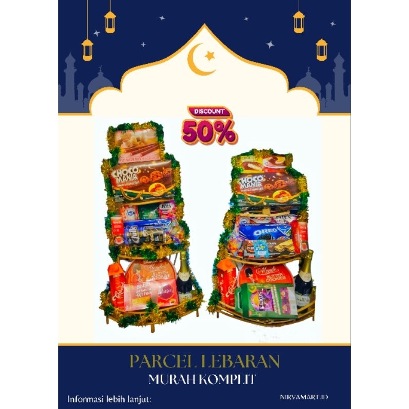 Jual PARCEL LEBARAN MURAH TINGKAT KOMPLIT INDAH MEWAH/PARSEL LEBARAN ...