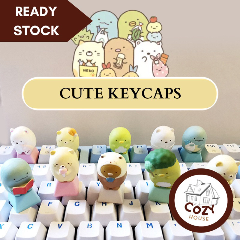 Jual BLUE Anime Kawaii Keycaps For Mechanical Keyboard Caps Cherry Mx ...