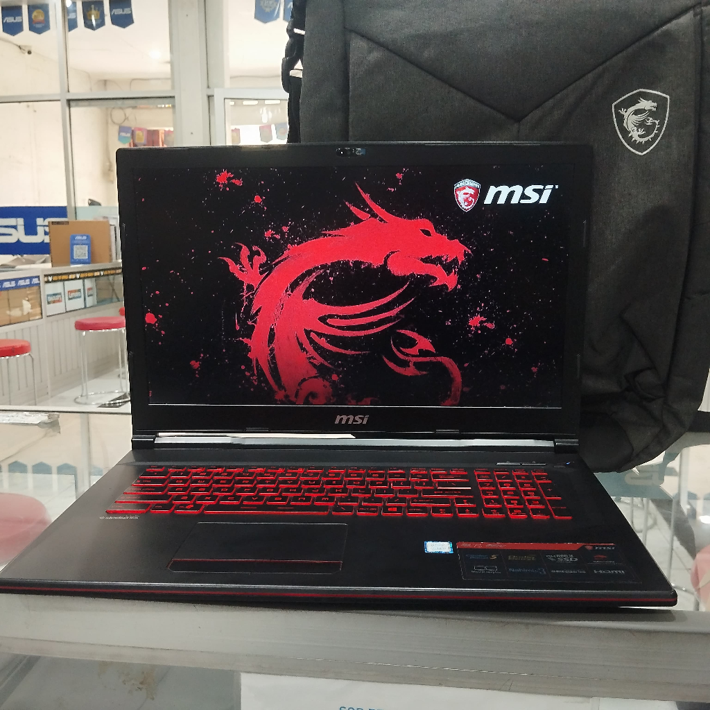 Jual Laptop Gaming MSI GL73 Core i7 gen 8 RAM 16GB SSD 256GB Layar 17in GTX 1050 4GB | Shopee ...