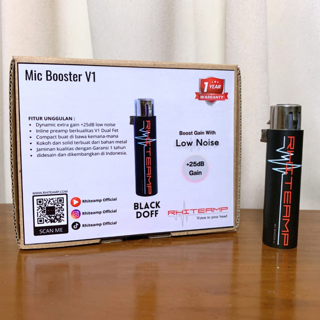 Jual Rhiteamp Mic Booster V1 & V2 / Inline preamp penguat mic ...