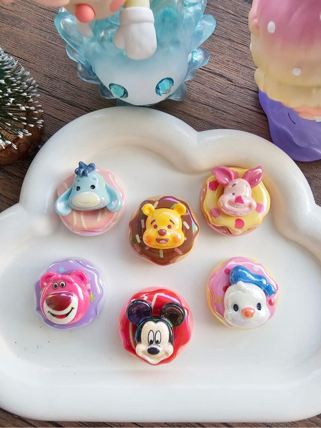 Jual Mote Manik Disney Donut Pooh Piglet Lotso Eeyore Mickey Cartoon ...