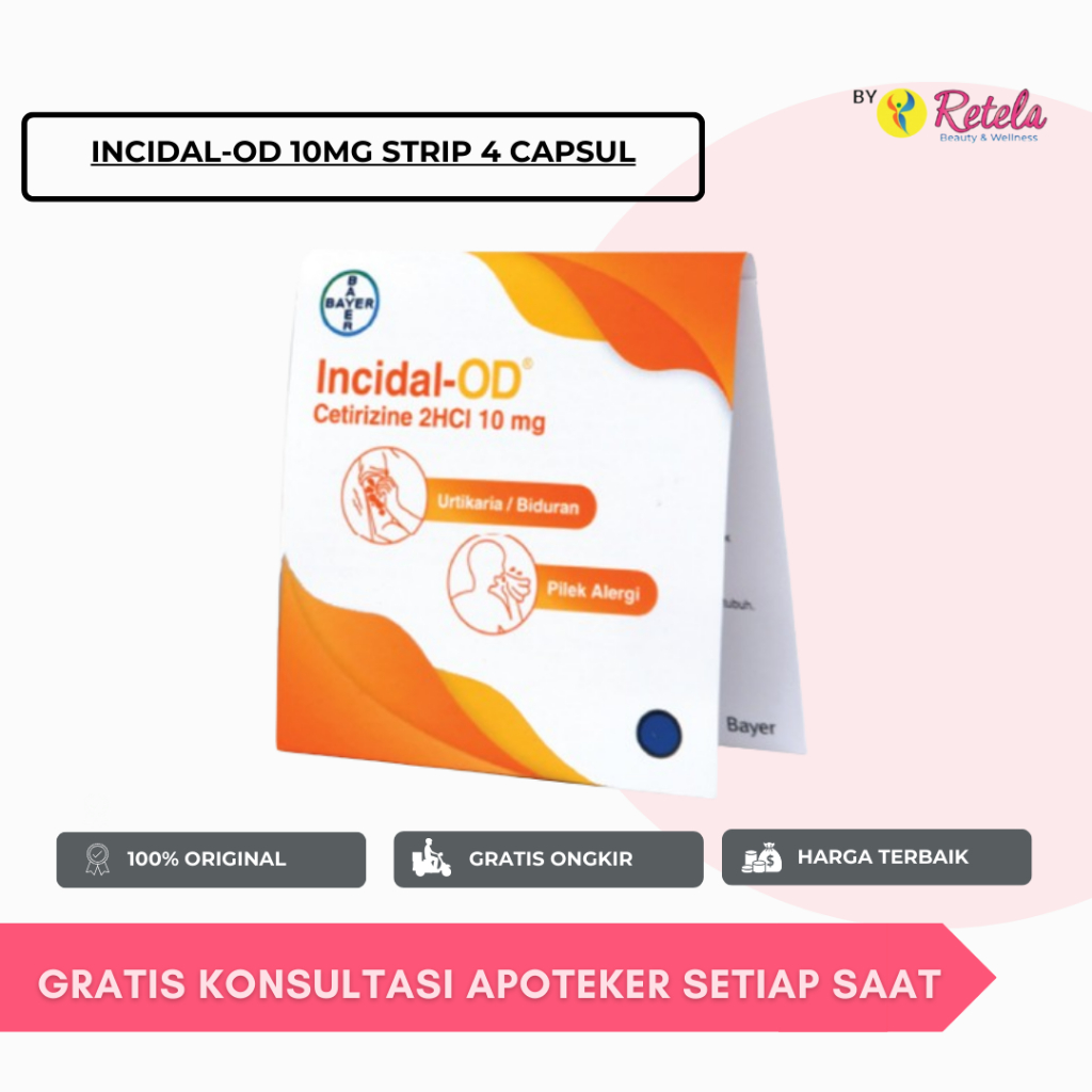 Jual INCIDAL-OD 10MG STRIP 4 CAPSUL | Shopee Indonesia