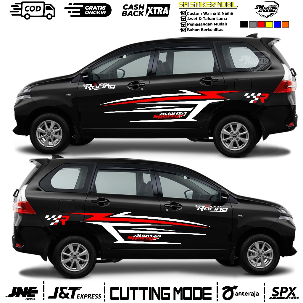 Jual Stiker sticker Mobil Avanza Cutting stiker mobil avanza veloz Old ...