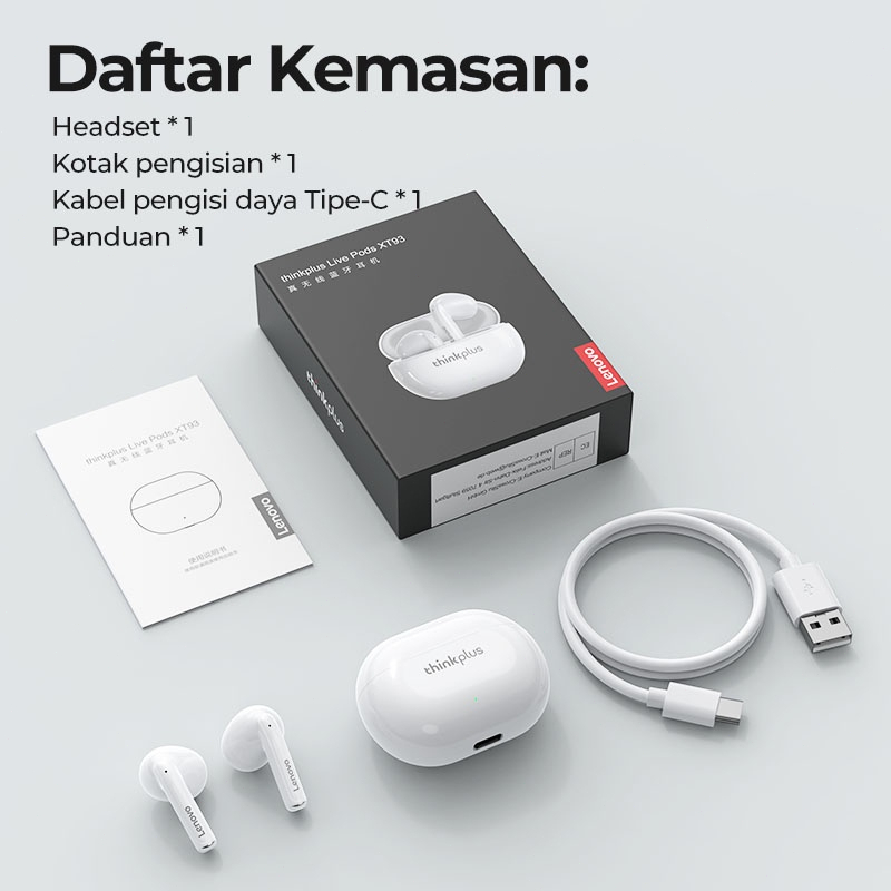 Jual Thinkplus Lenovo LP40 Pro Earphone TWS Gaming Bluetooth 100%ORI ...