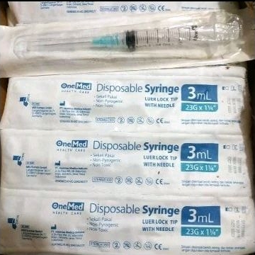 Jual Spuit 3 cc Onemed / Syringe 3 ml Onemed | Shopee Indonesia
