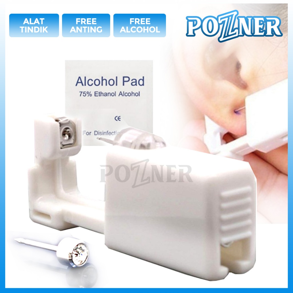 Jual Alat Tindik Telinga Kuping Hidung Piercing Steril Tidak sakit ...