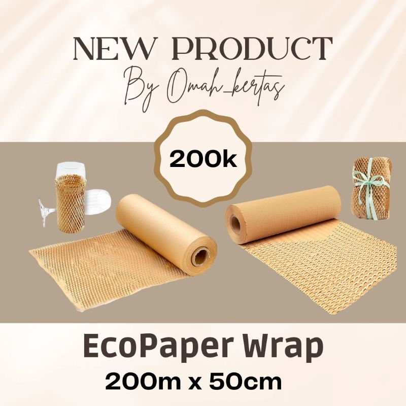 Jual EcoPaper Wrap / Hexcel Wrap / Wrapping | Shopee Indonesia