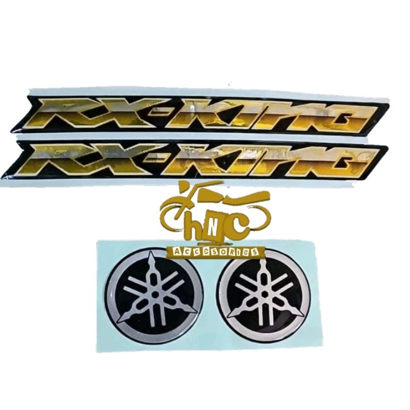 Jual EMBLEM TANGKI RX KING PLUS EMBLEM BOX KARET TIMBUL RX KING ...