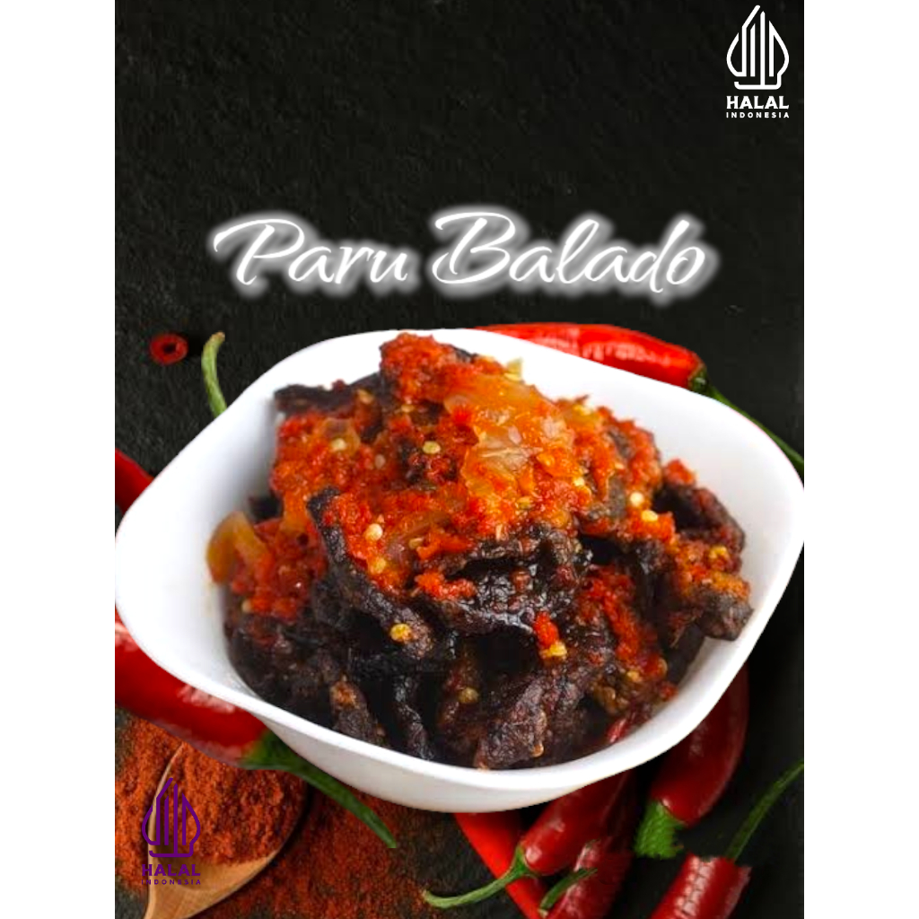 Jual ( 250 gr ) Paru Balado Khas Padang/Paru Balado Uni Luti | Shopee ...