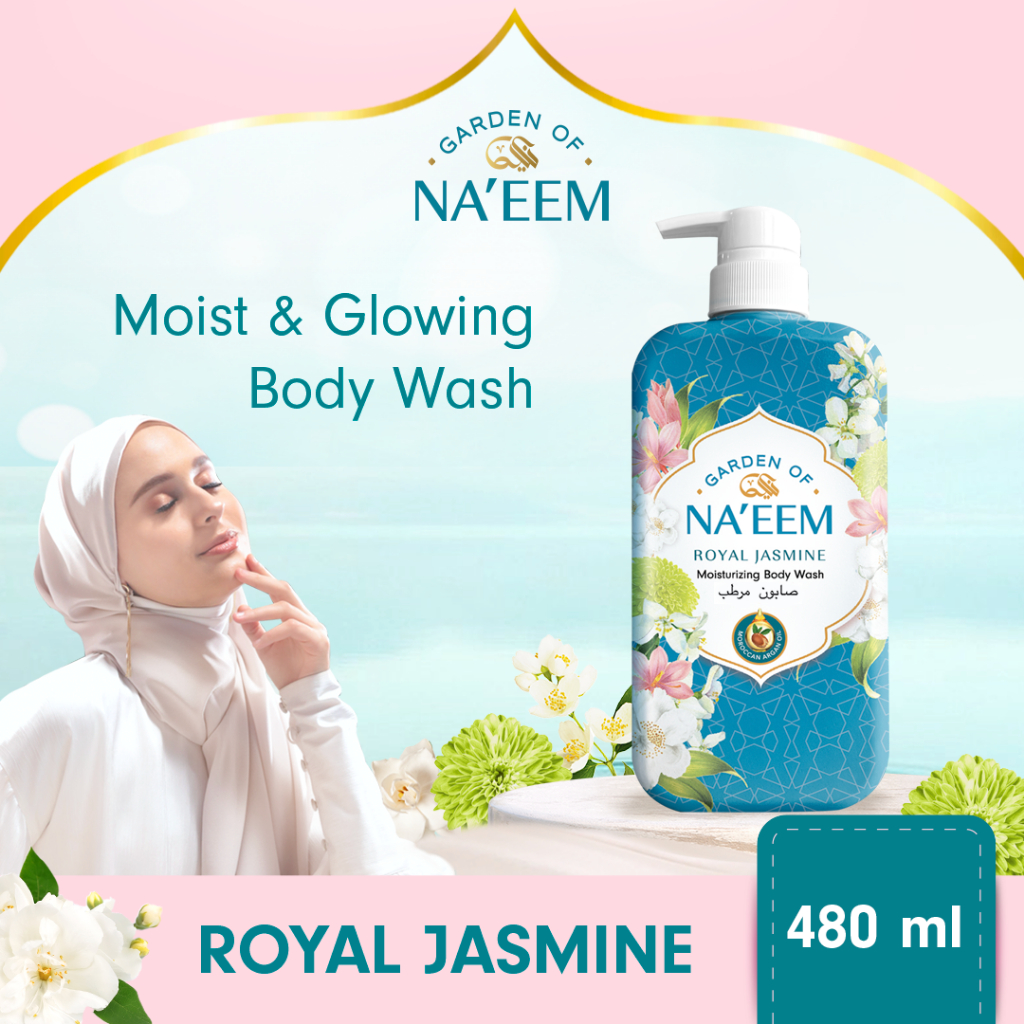 Jual Garden Of Naeem Body Wash Royal Jasmine Pump 480ml | Shopee Indonesia