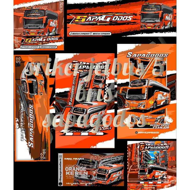 Jual Stiker jb5 bris trans sapagodos 100% origianal bahan exilo ( 5 pcs ...