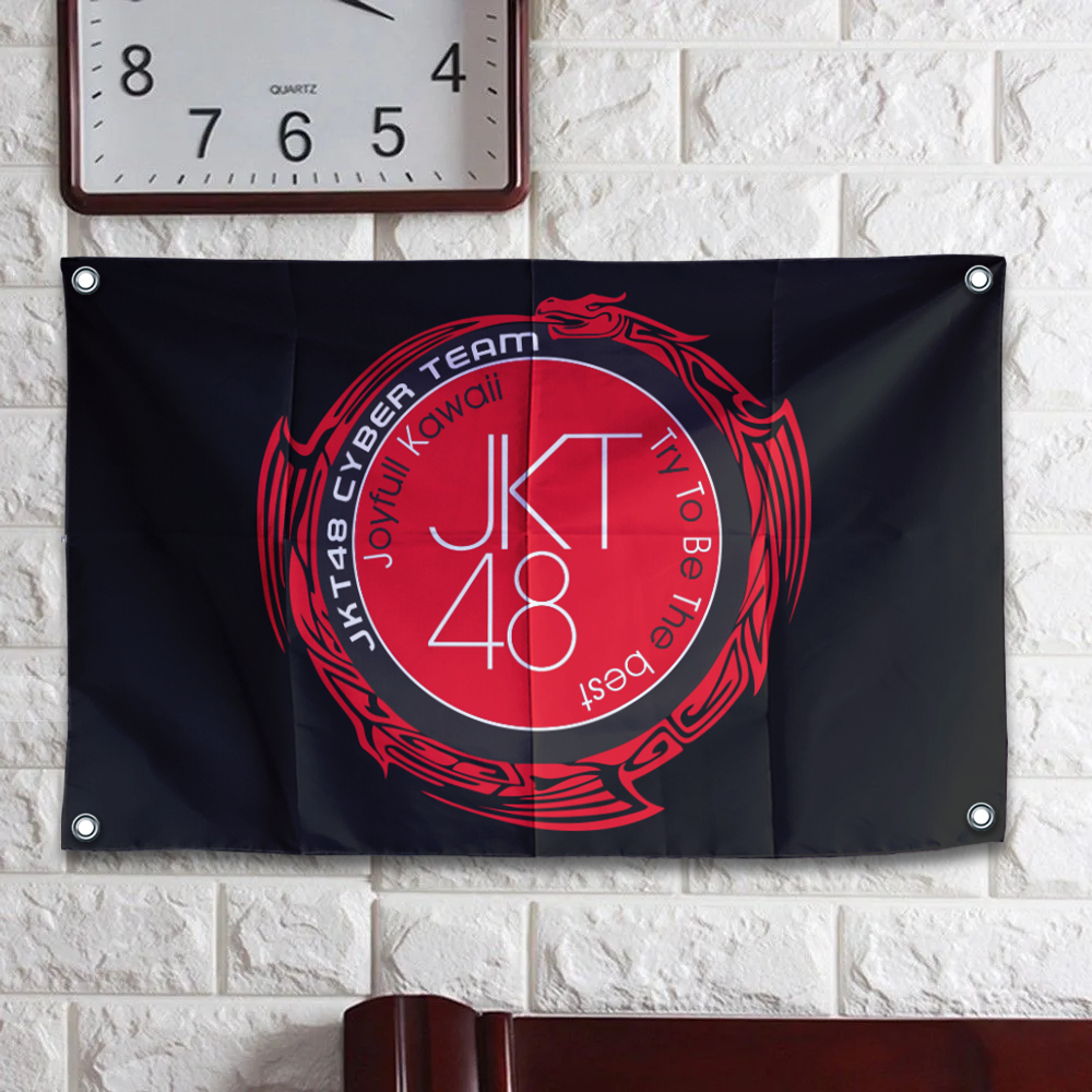 Jual Bendera JKT48 Cyber Team Joyful Kawaii - Wall Decor Tapestry ...