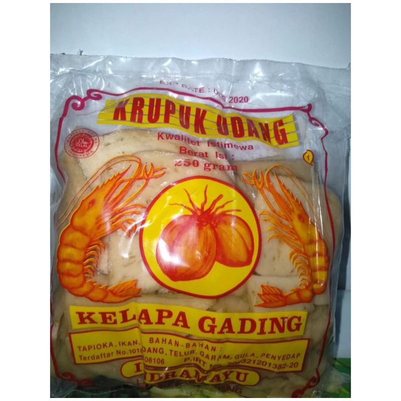 Jual kerupuk udang cap kelapa gading 250g | Shopee Indonesia