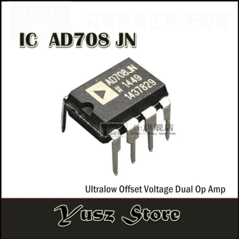 Jual Original IC AD708JN Dual Op Amp AD708 JN Ultra Low Offset Voltage ...