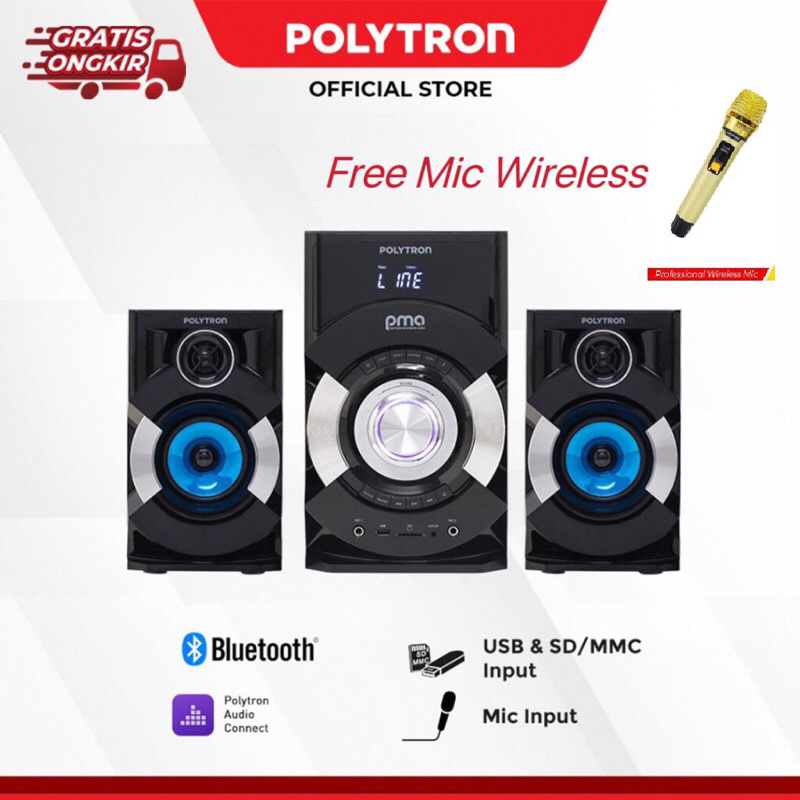 Jual POLYTRON PMA 9527/BA Multimedia Speaker - Garansi Resmi | Shopee ...