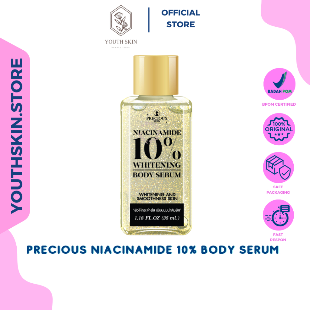 Jual Precious Skin Thailand Niacinamide 10% Whitening Body Serum ...