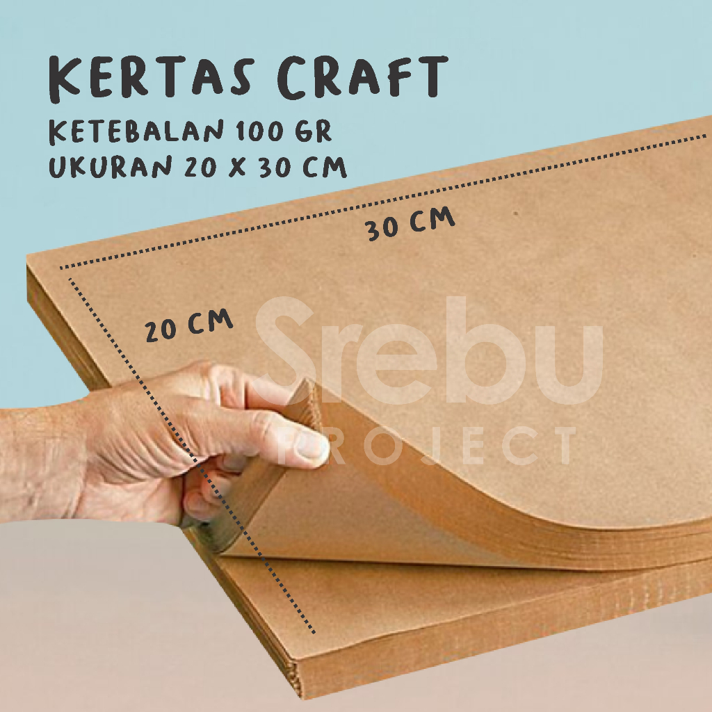 Jual (100 Lembar) Kertas Kraft A4+ 100gram / Kertas Samson Kraft Paper ...
