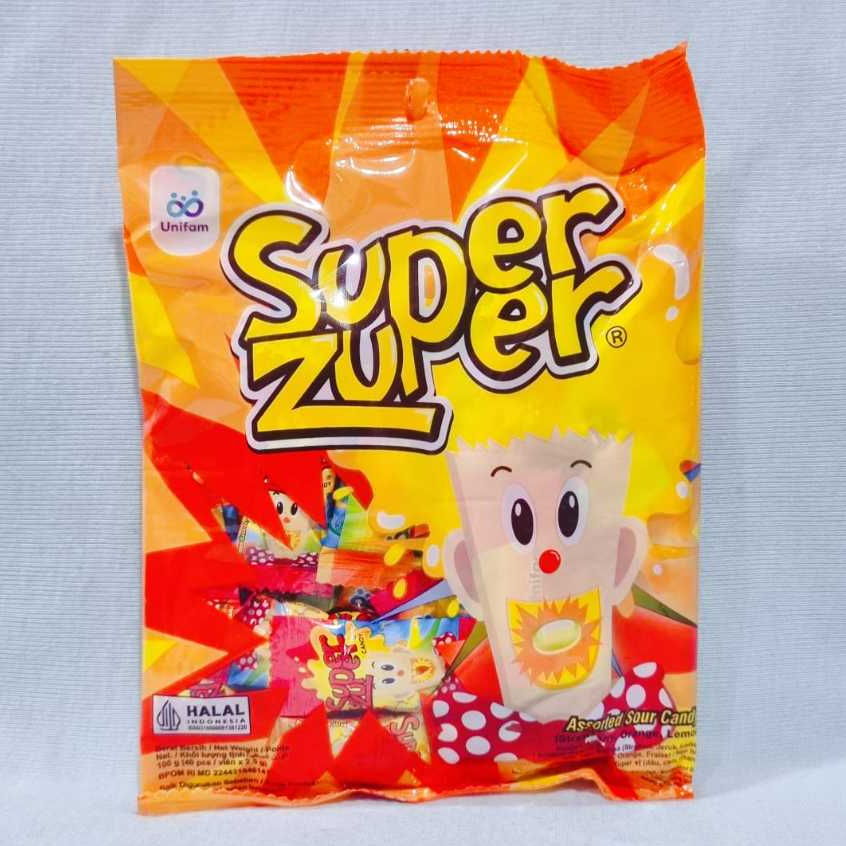 Jual Super Zuper Assorted Sour Candy (Isi 40 Pcs) | Shopee Indonesia