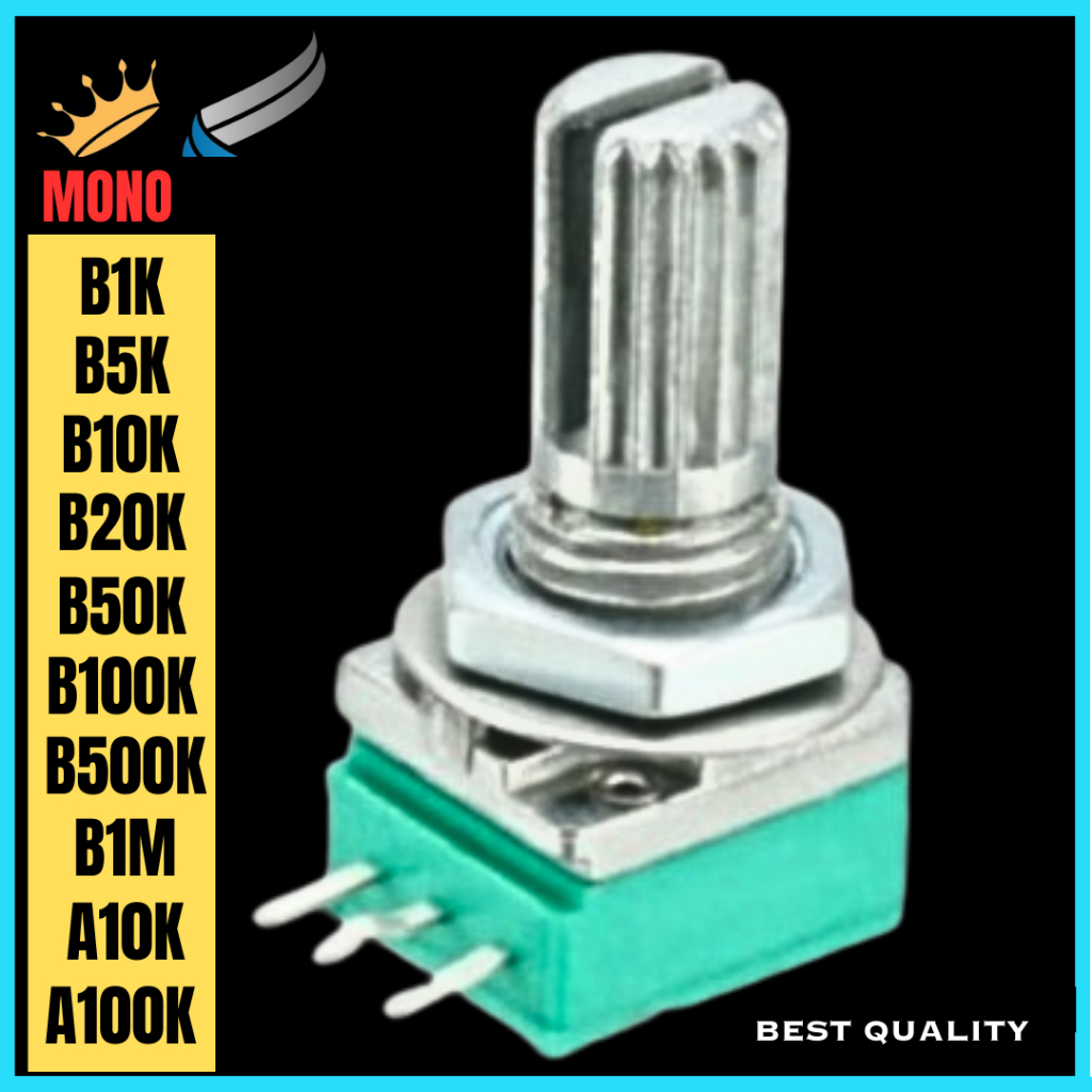 Jual Sealed Potentiometer Potensiometer 097 potensio Mono 10K 20K 50K ...