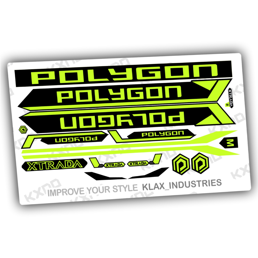 Jual decal frame polygon xtrada 5 2017 stiker sepeda klaten decal bike ...