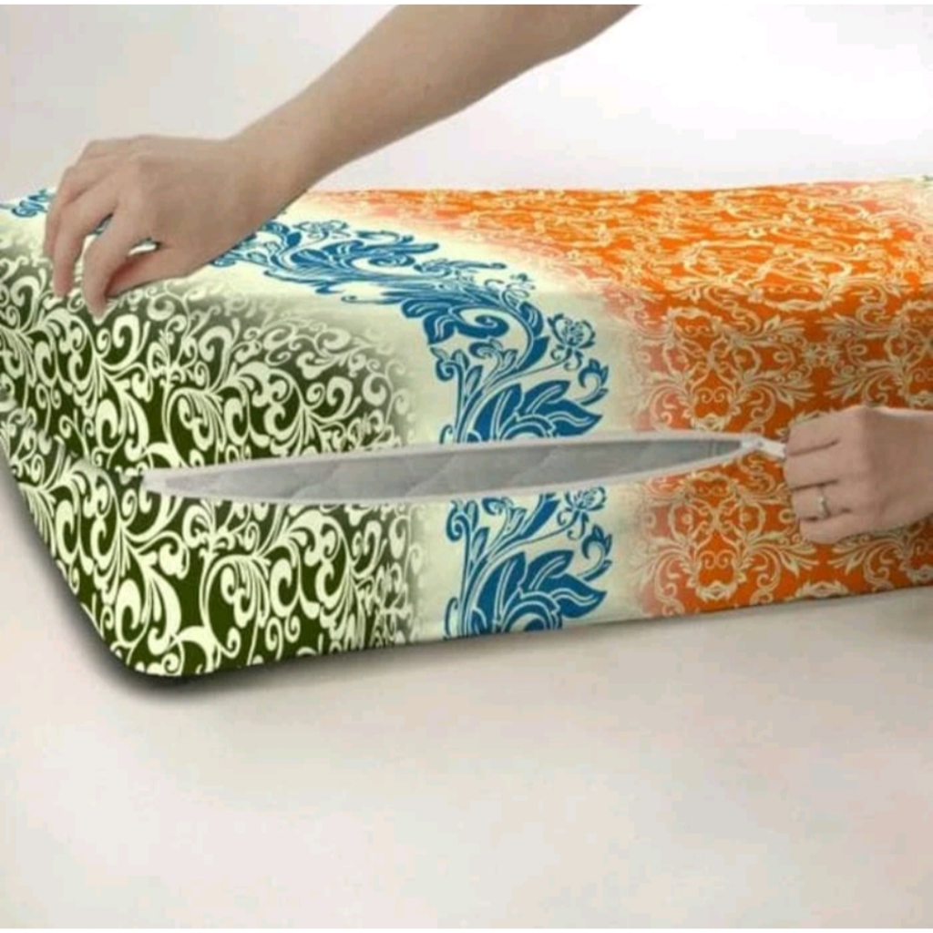 Jual Sarung Kasur Busa Sprei Resleting Ukuran No.1 (180x200) No.2 ...