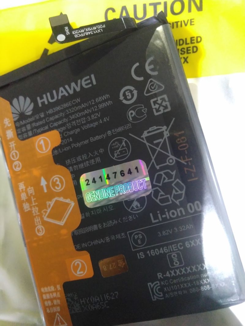Jual Huawe HB396286ECW Original 100% GENUINE Battery Batre Baterai ...