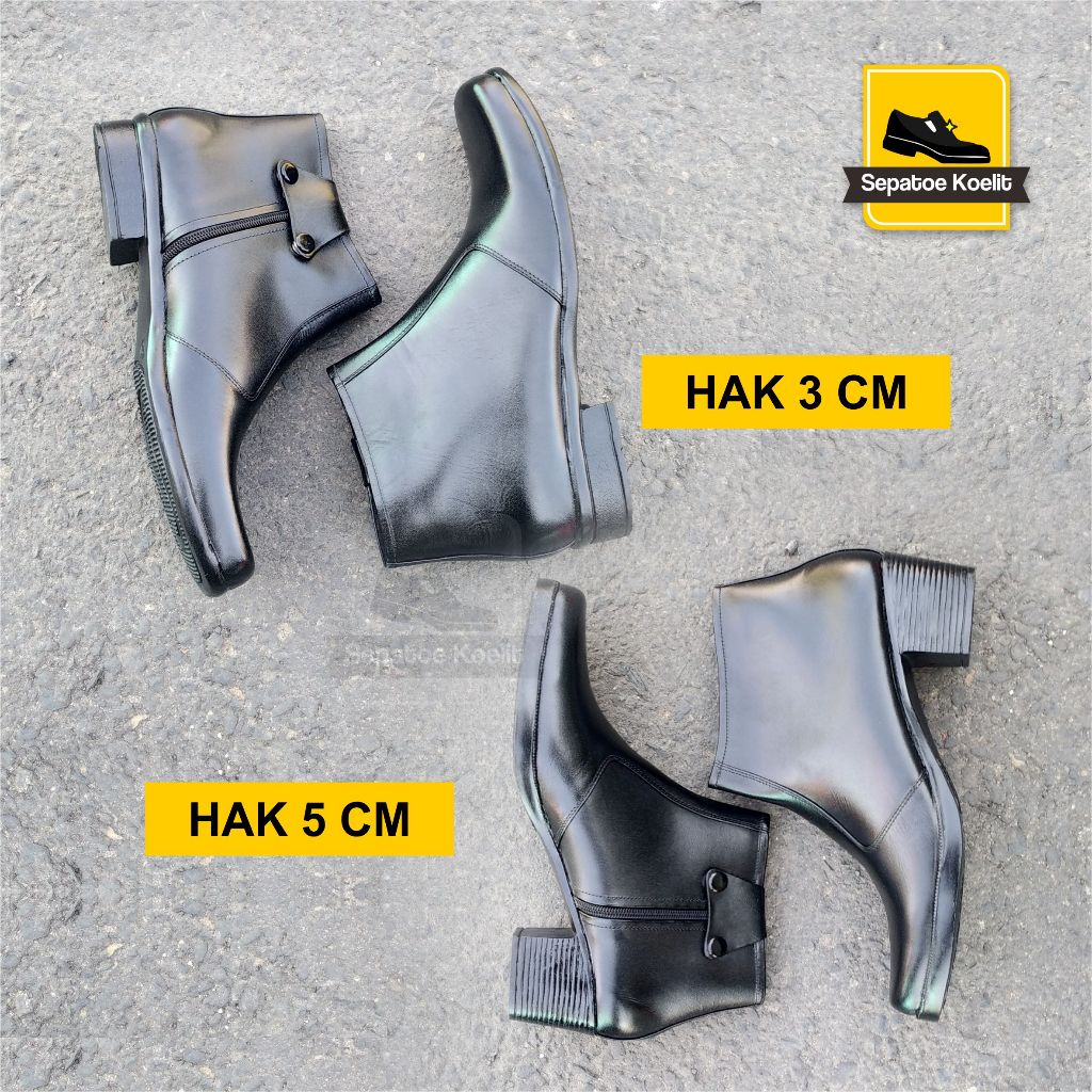 Jual SEPATU PDH SUS WANITA KULIT ASLI SAPI / SEPATU POLWAN / SECURITY ...