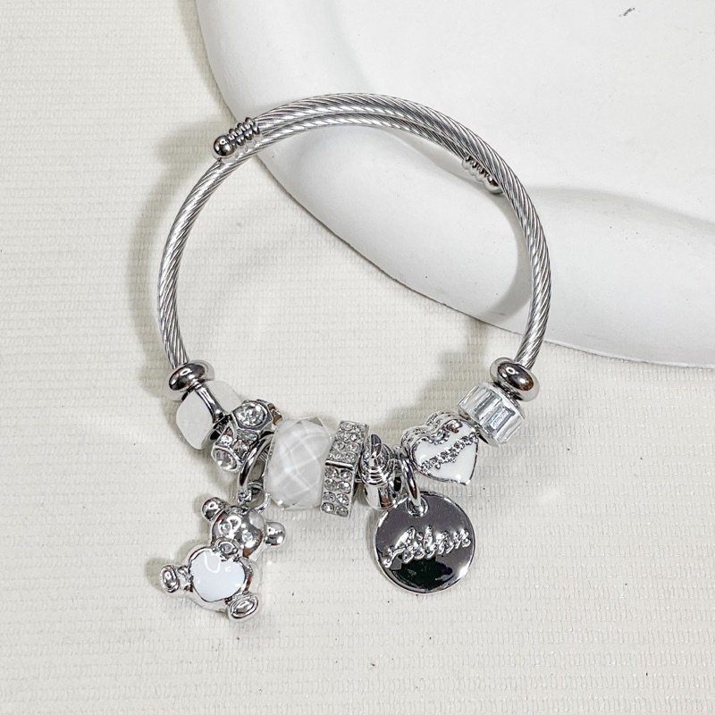 Jual Premium Gelang Pandora Charms Bracelet Serut Titanium Asli Wanita ...