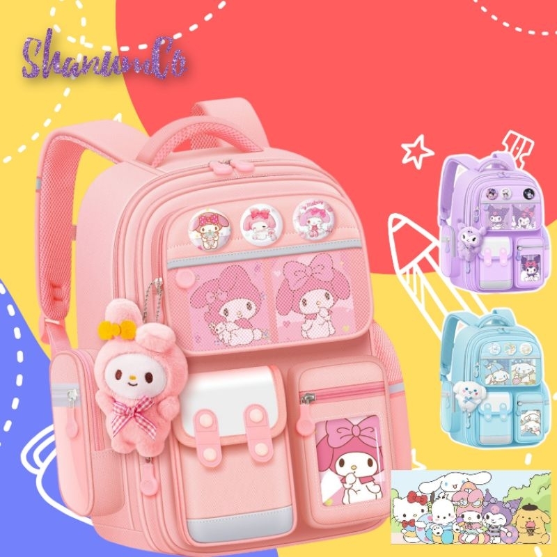 Jual Sanrio Tas Ransel Sekolah SD Anak Perempuan Tas Cinnamoroll Kuromi Melody 2024 | Shopee ...