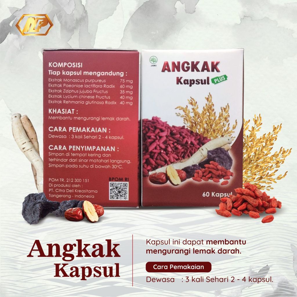 Jual Kapsul Angkak Plus Angkak Kapsuk 60 Kapsuk / Beras Merah Obat DBD ...
