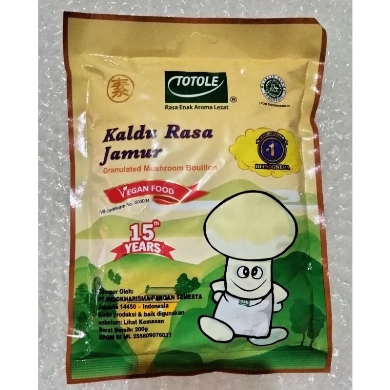 Jual HALAL..!! TOTOLE KALDU RASA JAMUR (200g) MUSHROOM BOUILLON / VEGAN ...