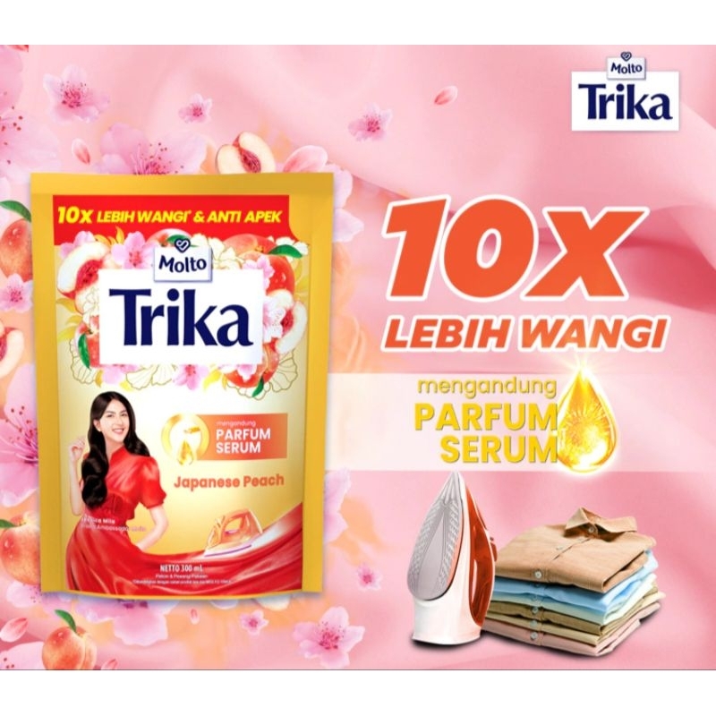 Jual Molto Trika Pelicin & Pewangi Pakaian Pure/Japanese Peach 300 ml ...