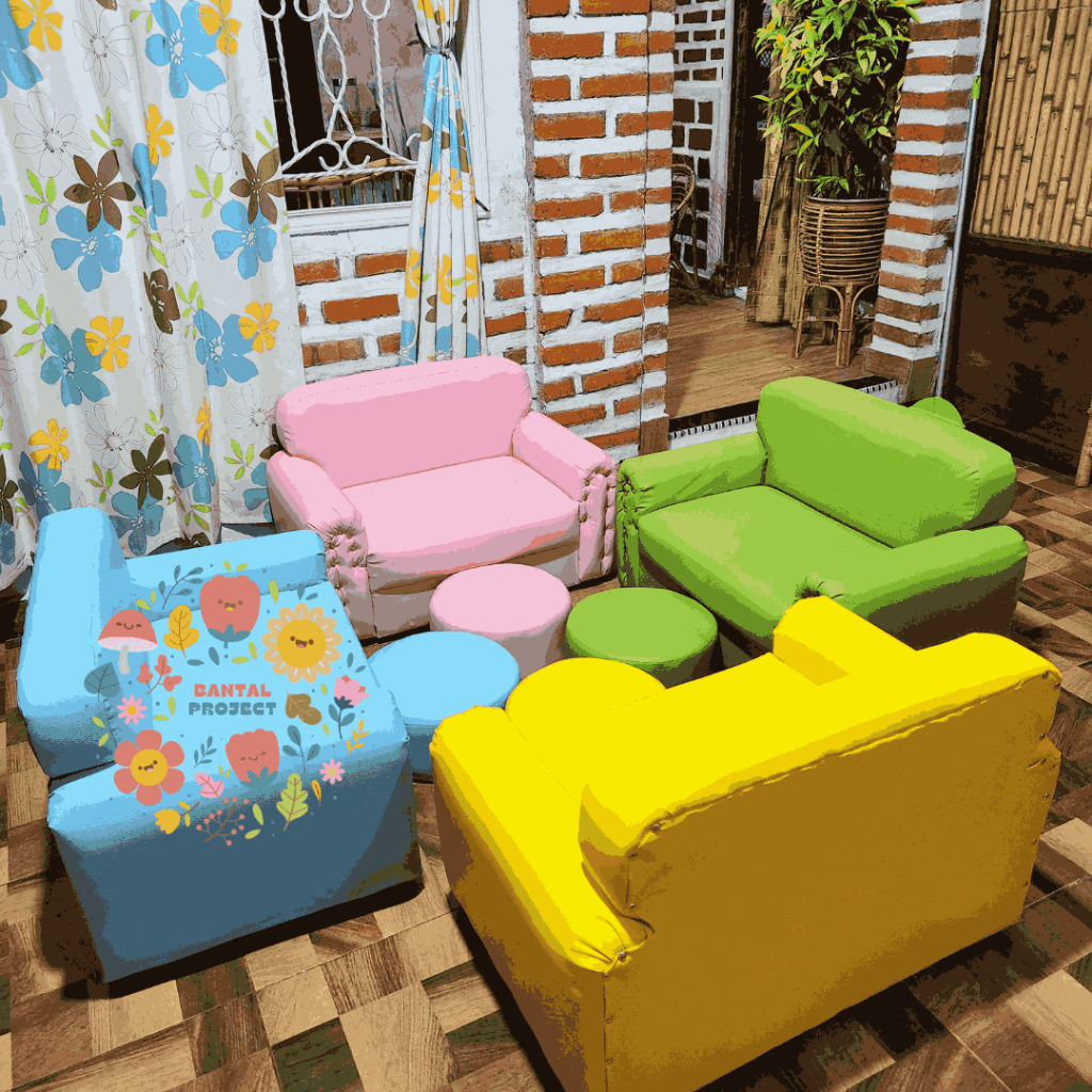 Jual Sofa Anak / Sofa Belajar Anak / Sofa Mini [Lengkap dengan Sandaran ...